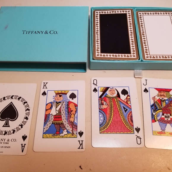 Tiffany & Co. | Games | Tiffany Co Playing Cards Set Amusing Face Cards ...